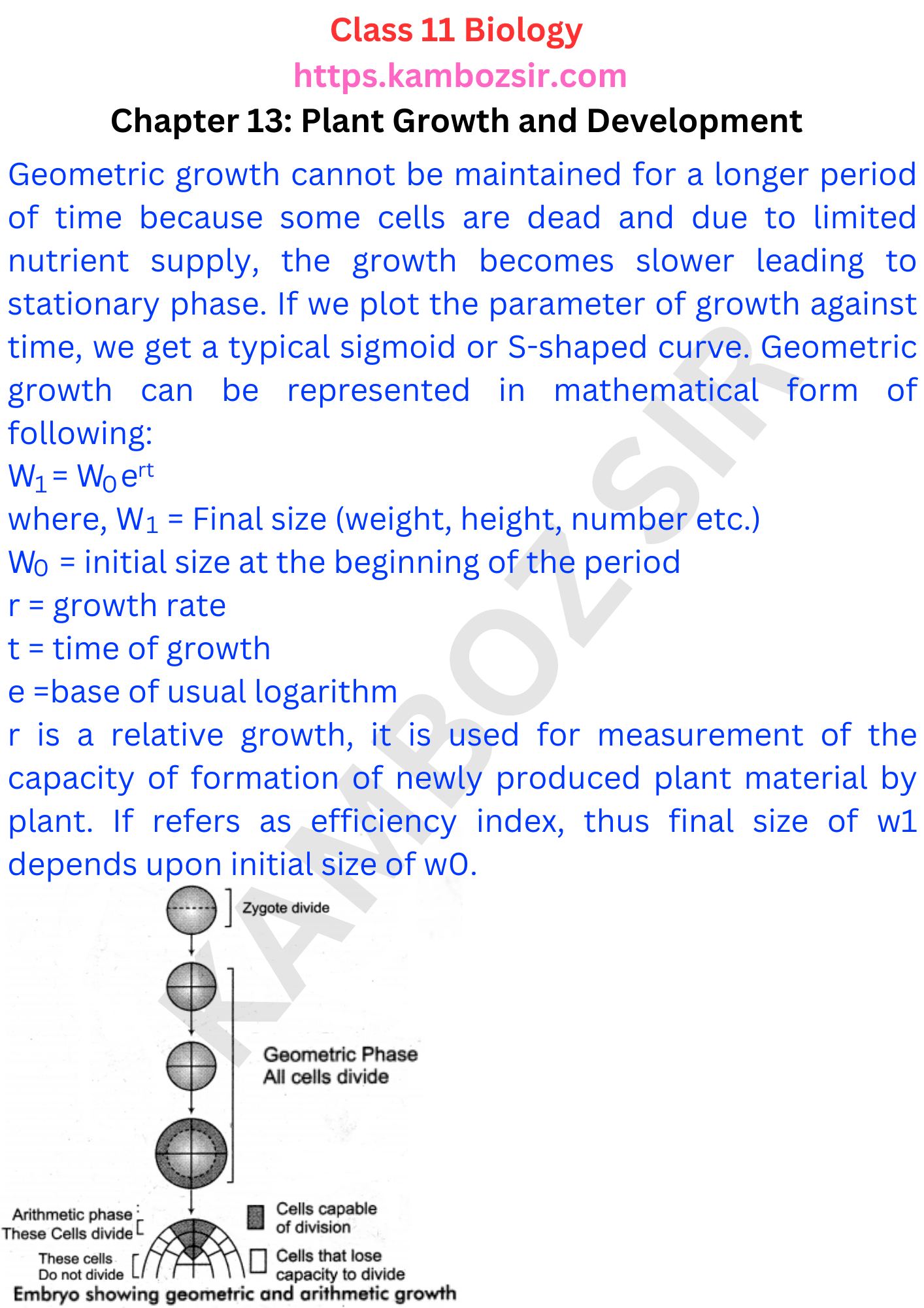 Class 11th Biology Chapter 13 Plant Growth and Development Solution ...